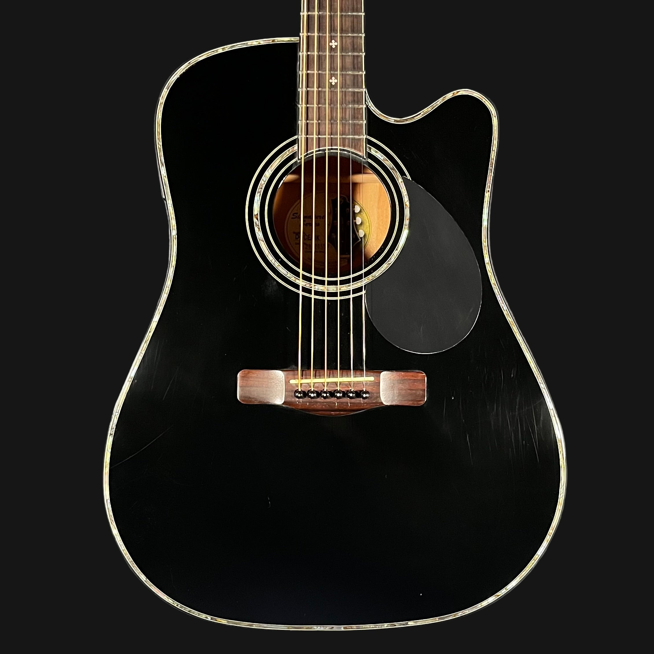 Used Samick D-9CE Greg Bennett Acoustic Black TFW2217 – Tone Shop Guitars