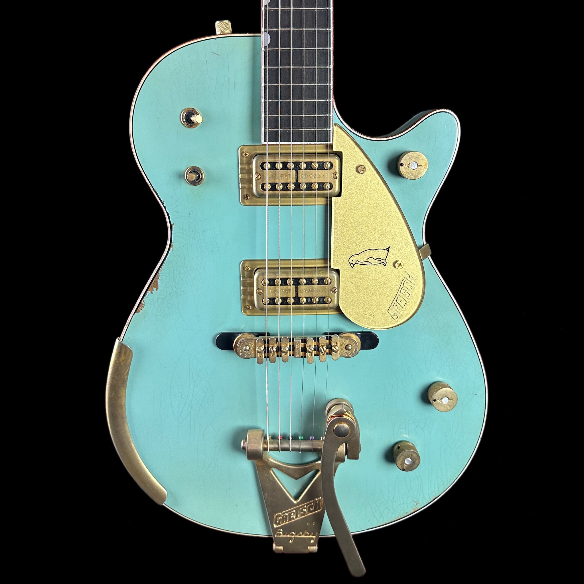 Gretsch Custom Shop G6134-59 Penguin Relic Daphne Blue Masterbuilt By ...