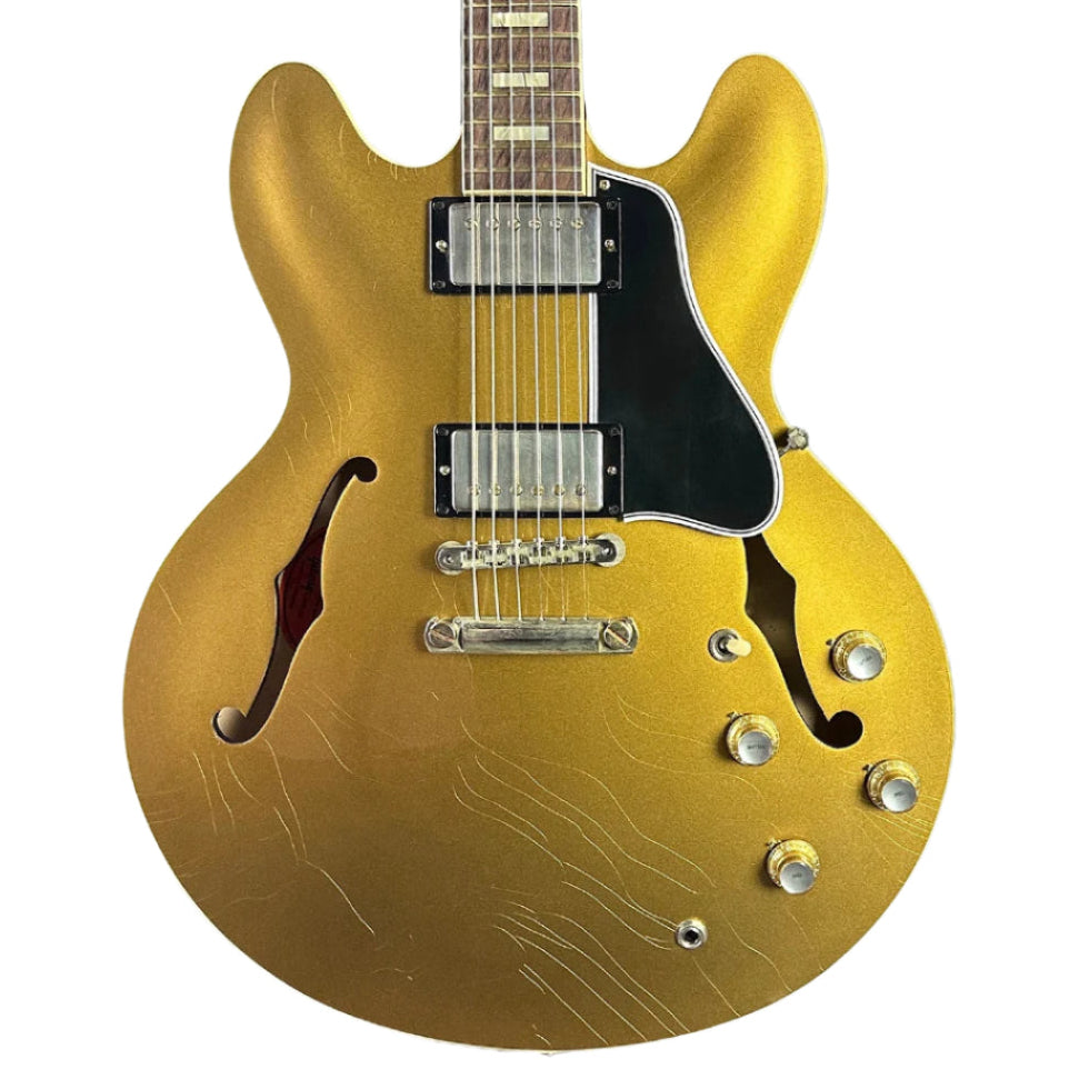 Gibson Custom Dealer Select 1964 ES-335 Double Gold w/Black Stinger Ul ...