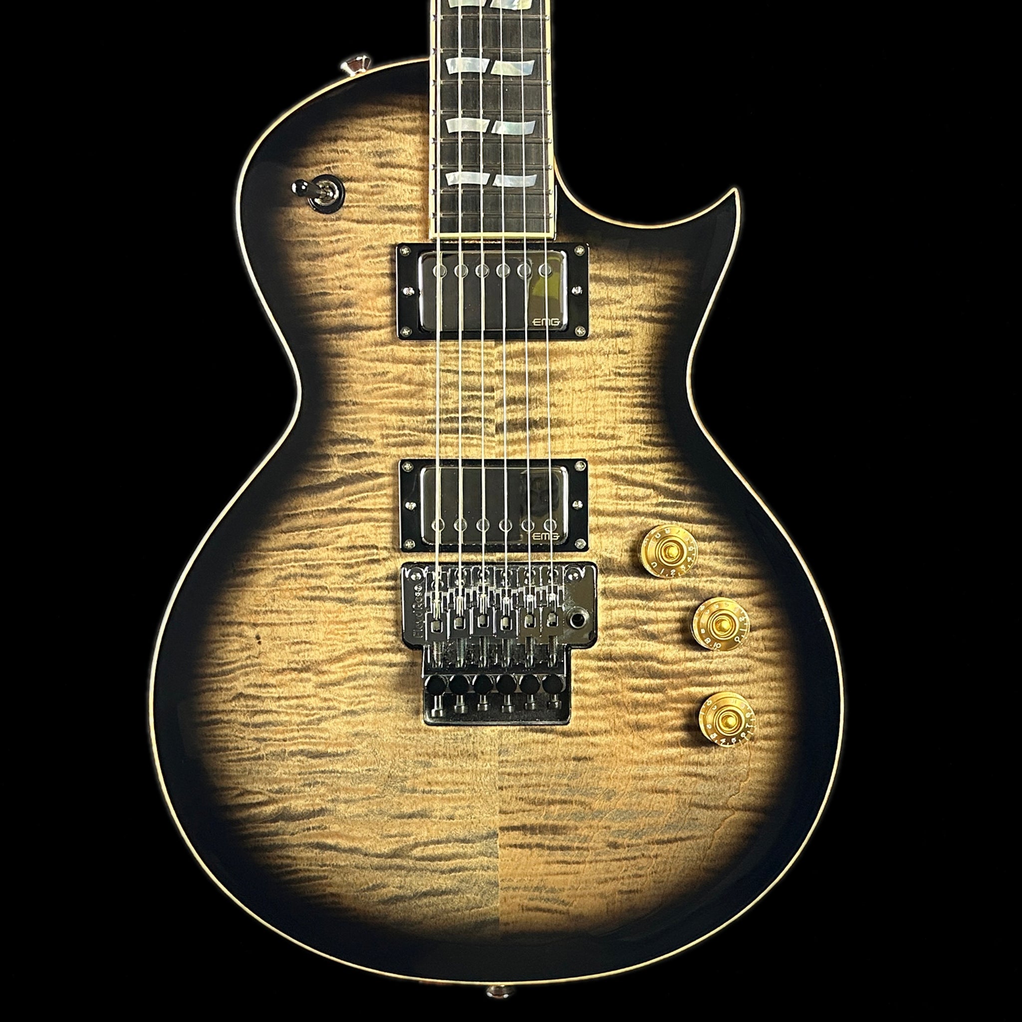 Demo ESP USA Eclipse Floyd Rose See Thru Black Sunburst w/case – Tone ...