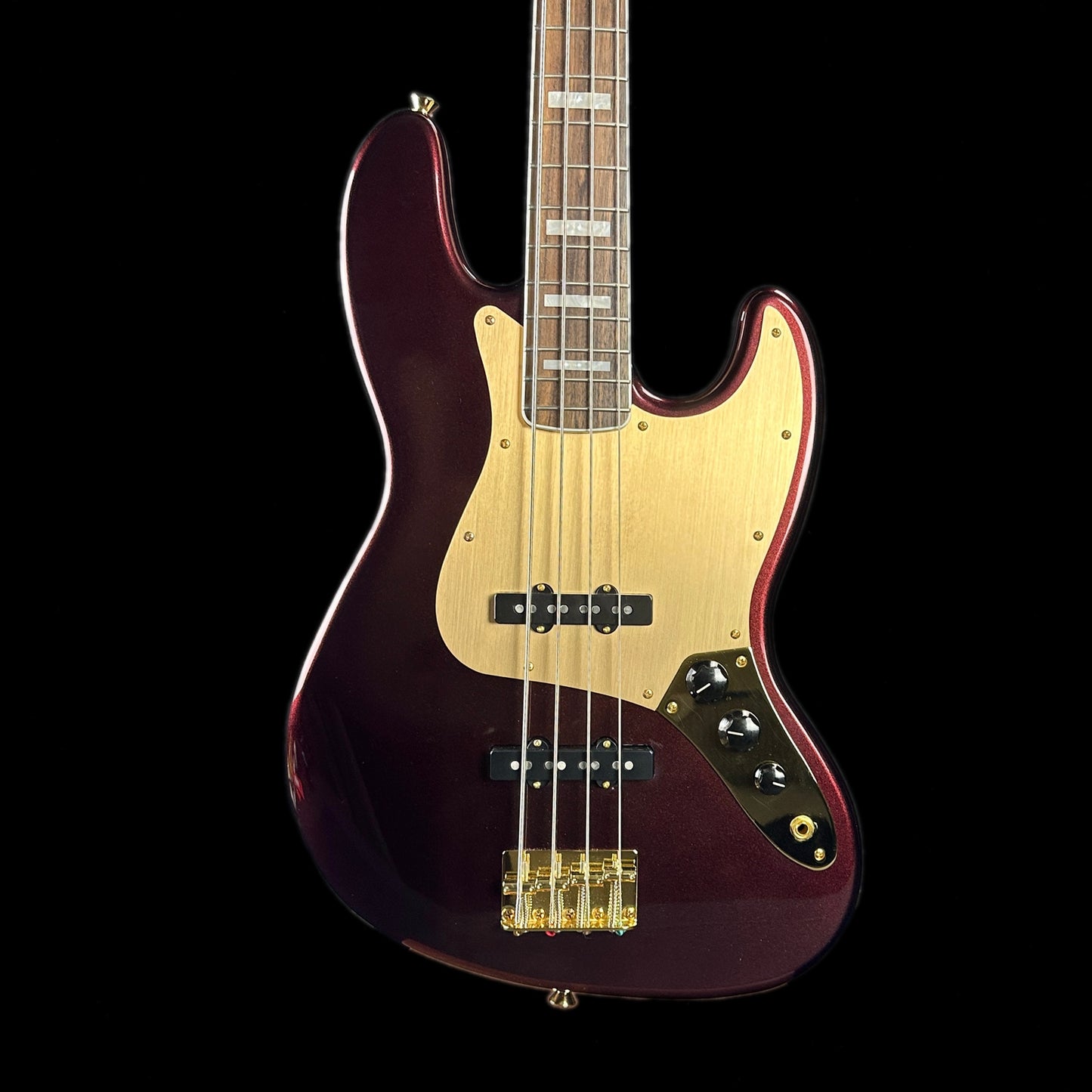 Used Squier 40th Anniversary Jazz Bass Ruby Red Metallic TSU16300 ...