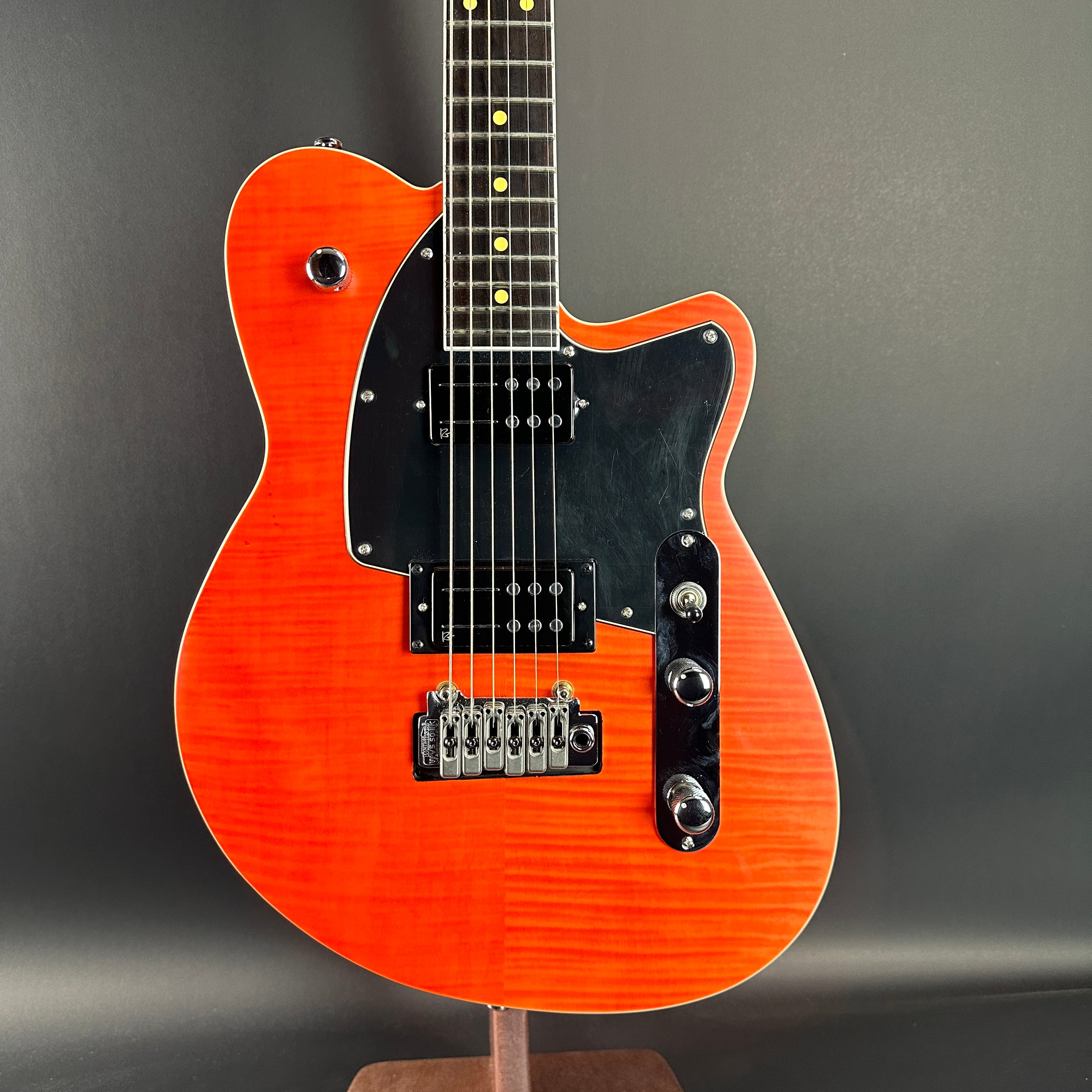 Demo Reverend Reeves Gabrels Signature Satin Orange Flame Maple – Tone ...