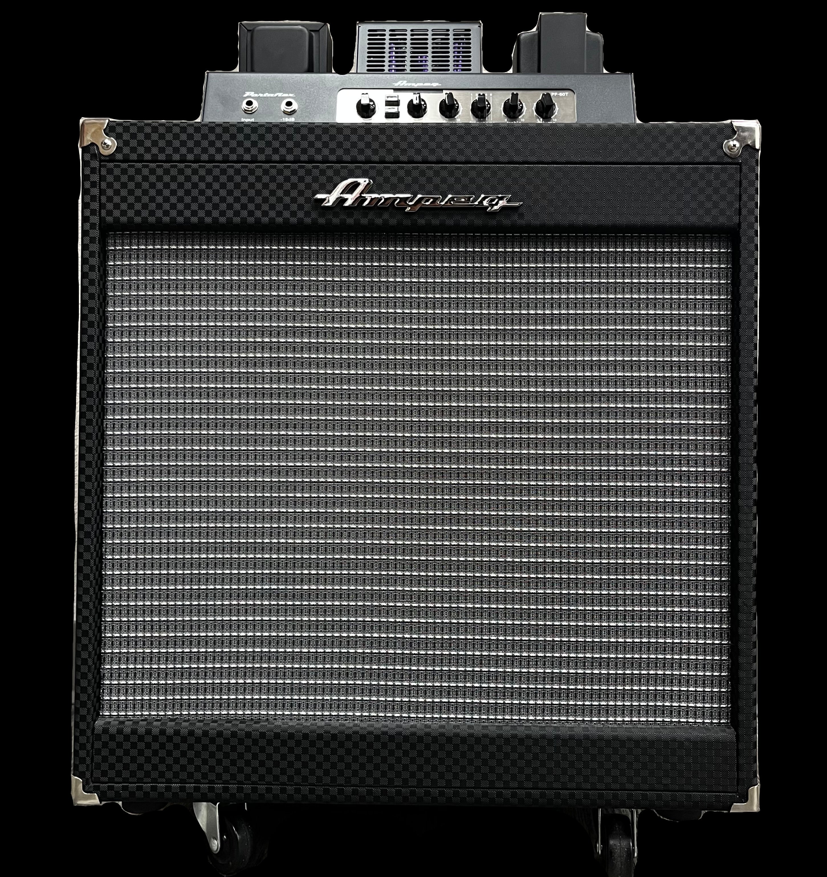 Used 2022 Ampeg Portaflex 2x10" Flip Top Cabinet & PF-50T All Tube Amp ...