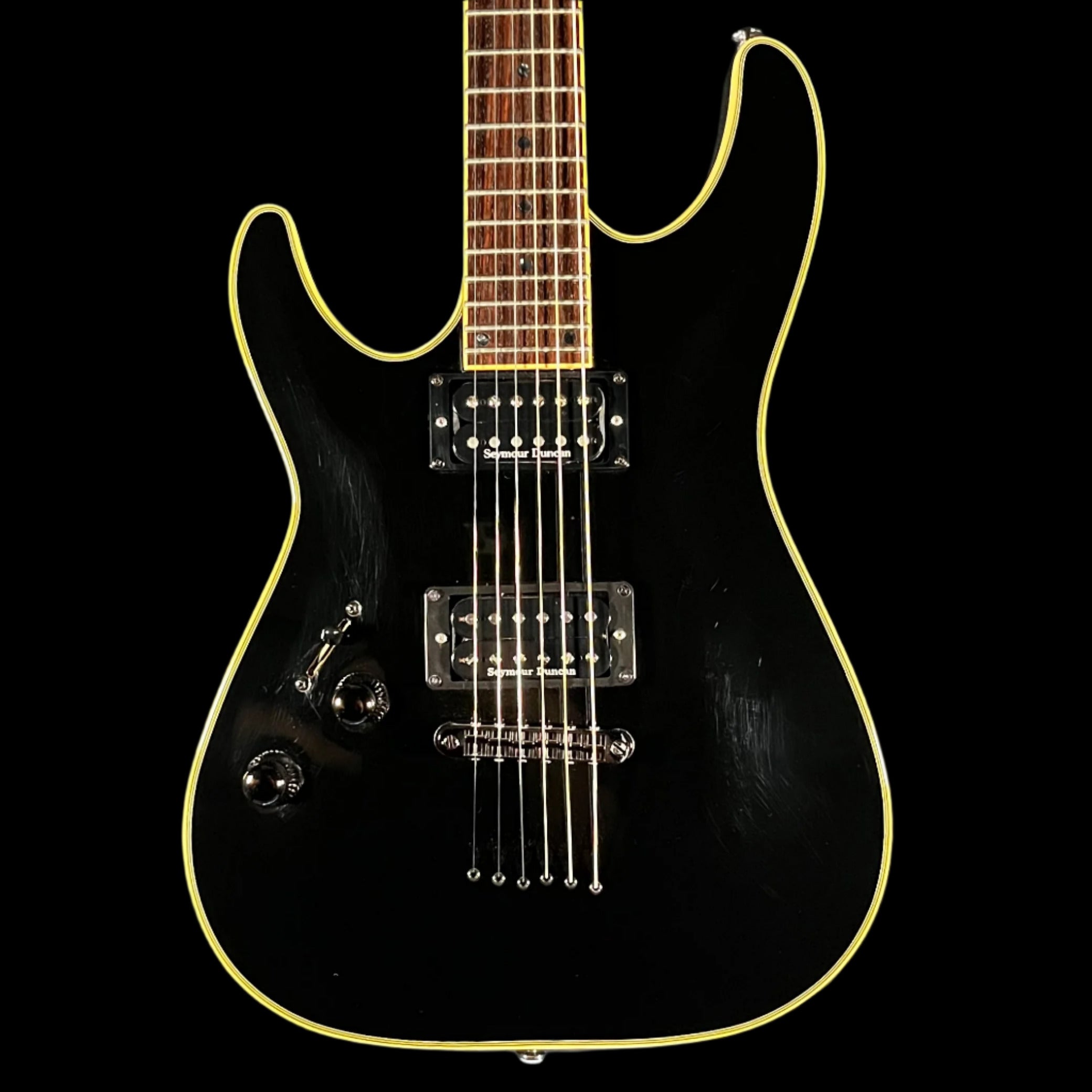 Used Schecter Diamond Series Blackjack C-1 EX Baritone Left-Handed w/c ...