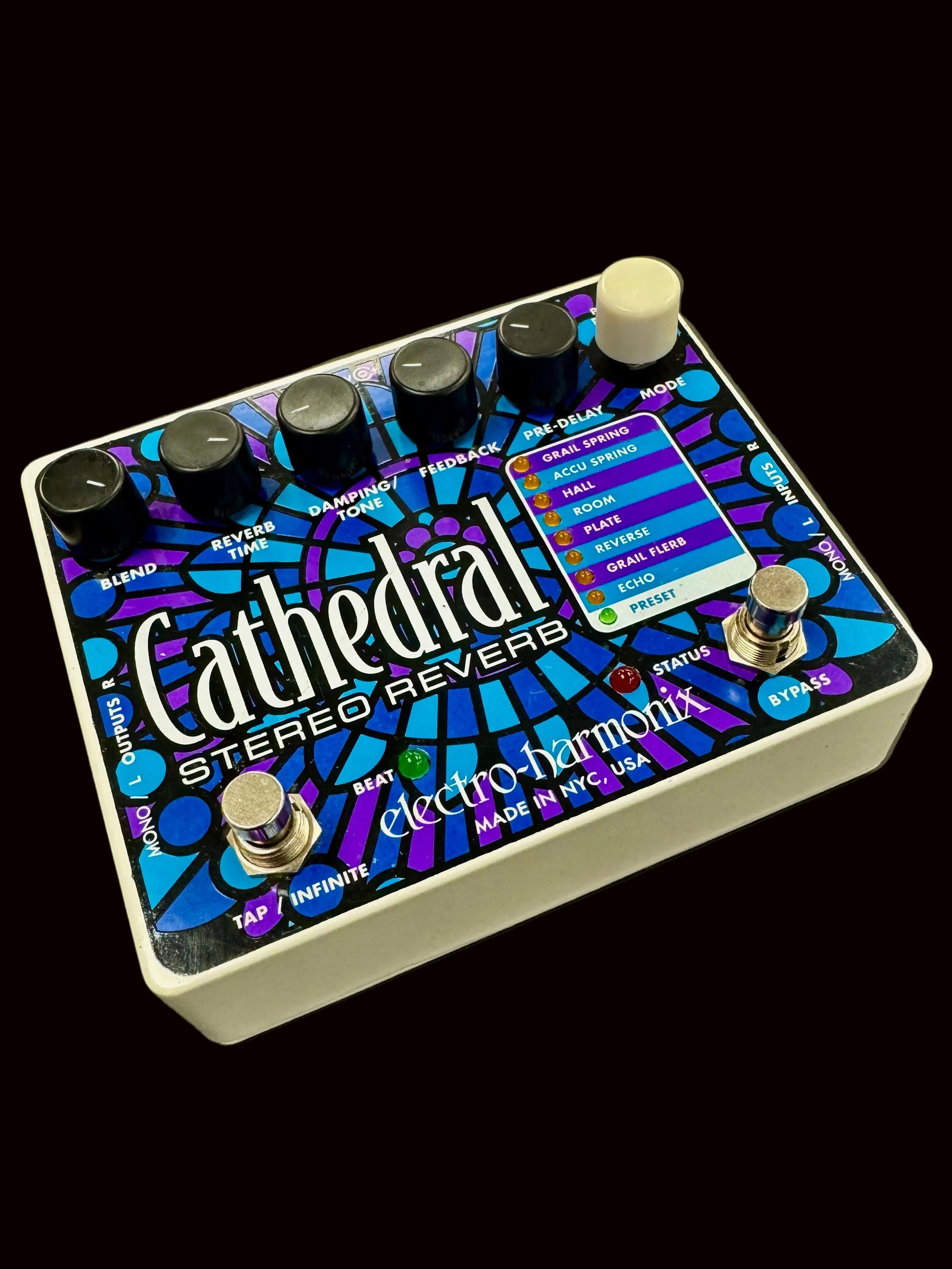 Used EHX Electro-Harmonix Cathedral Reverb Pedal TFW2796 – Tone Shop ...