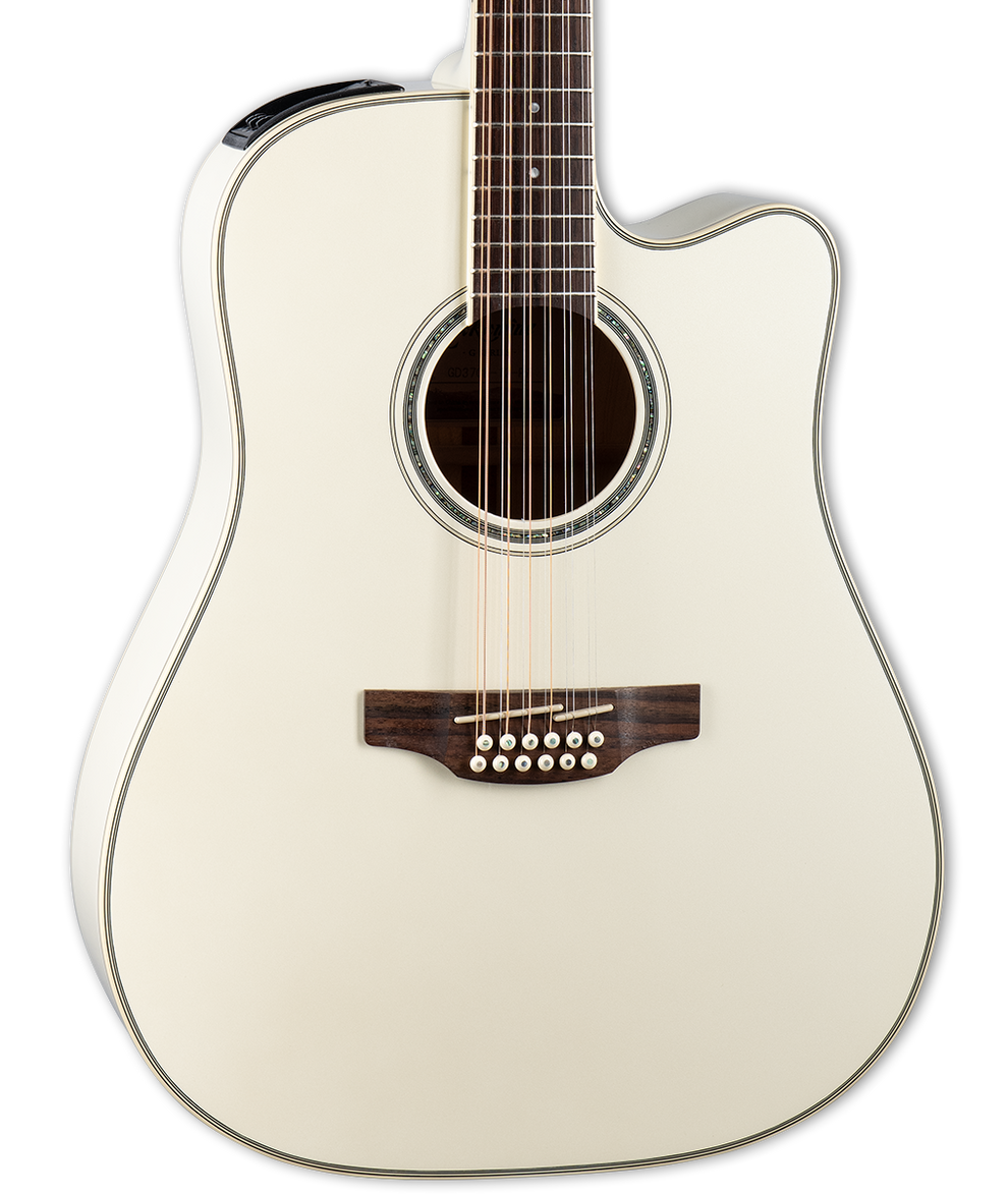 Takamine GD37CE-12 12 String Pearl White – Tone Shop Guitars