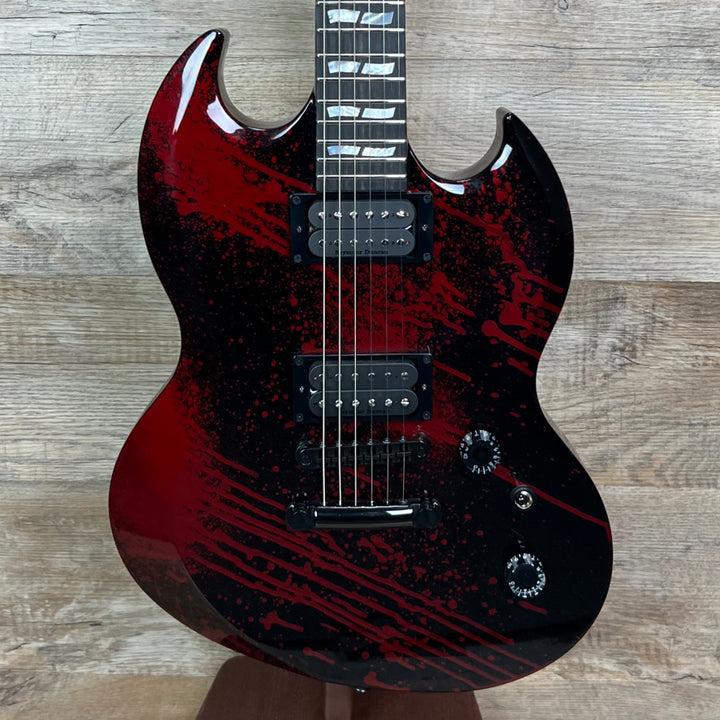 ESP USA Viper Black Blood Splatter w/case
