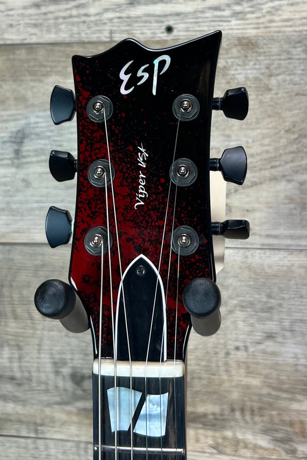 ESP USA Viper Black Blood Splatter w/case