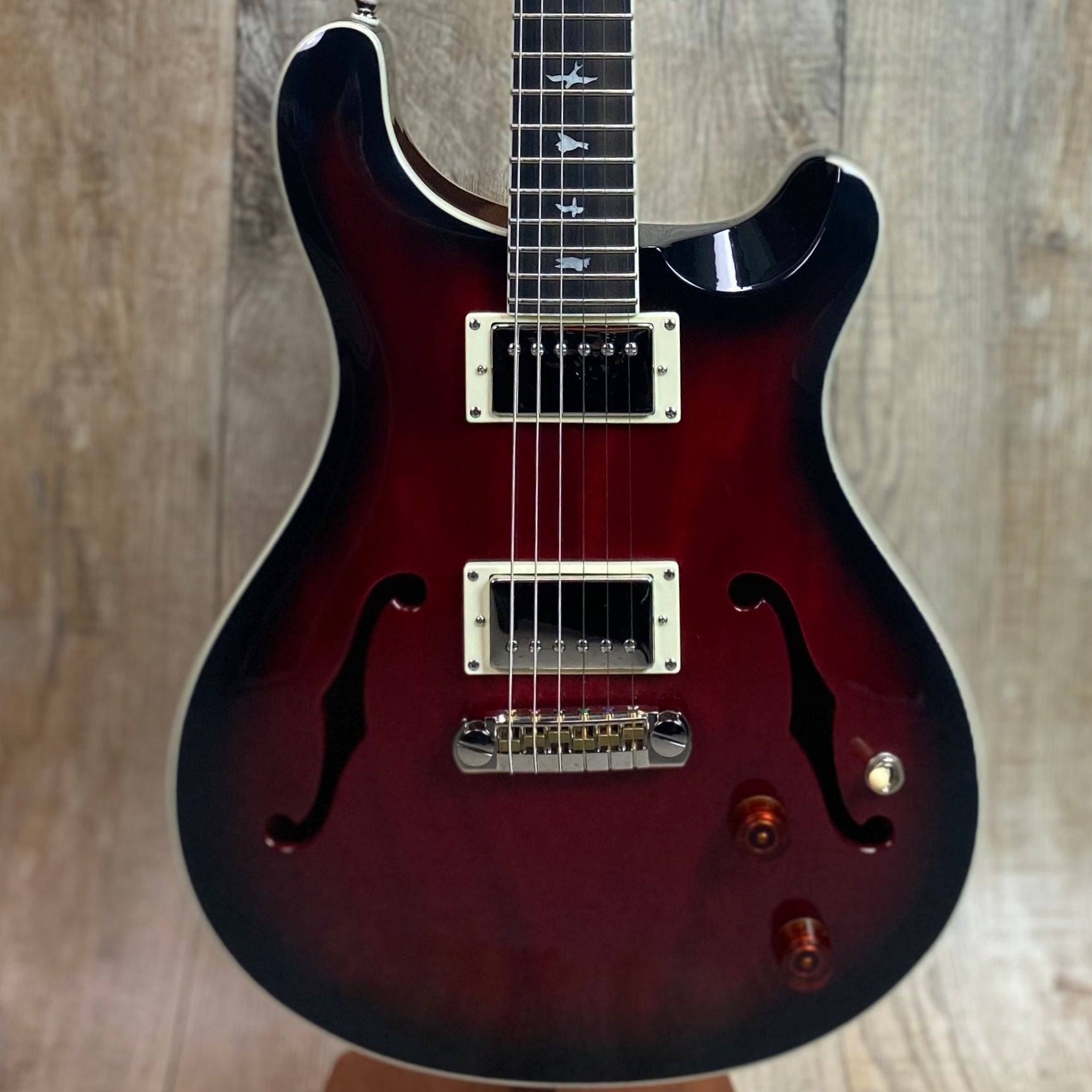 Open Box PRS Paul Reed Smith SE Hollowbody Standard Fire Red Burst w/c ...